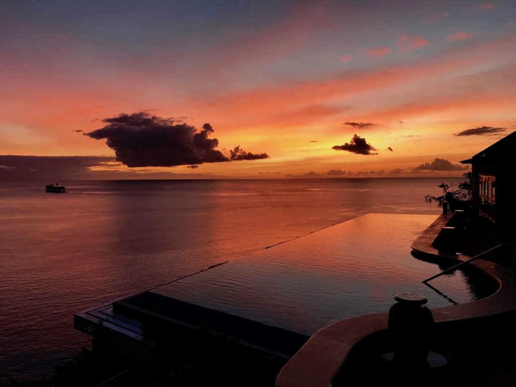 Saint-Lucia-Infinity-Pool-Sunset | The Postcard